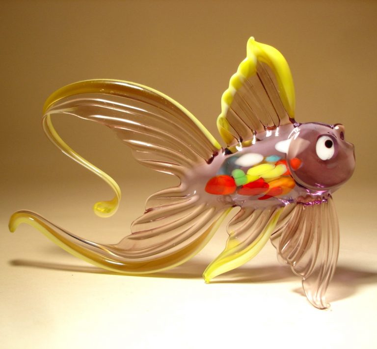 22 Stunning Handmade Blown Glass Fish Figurine by Bill Radovich